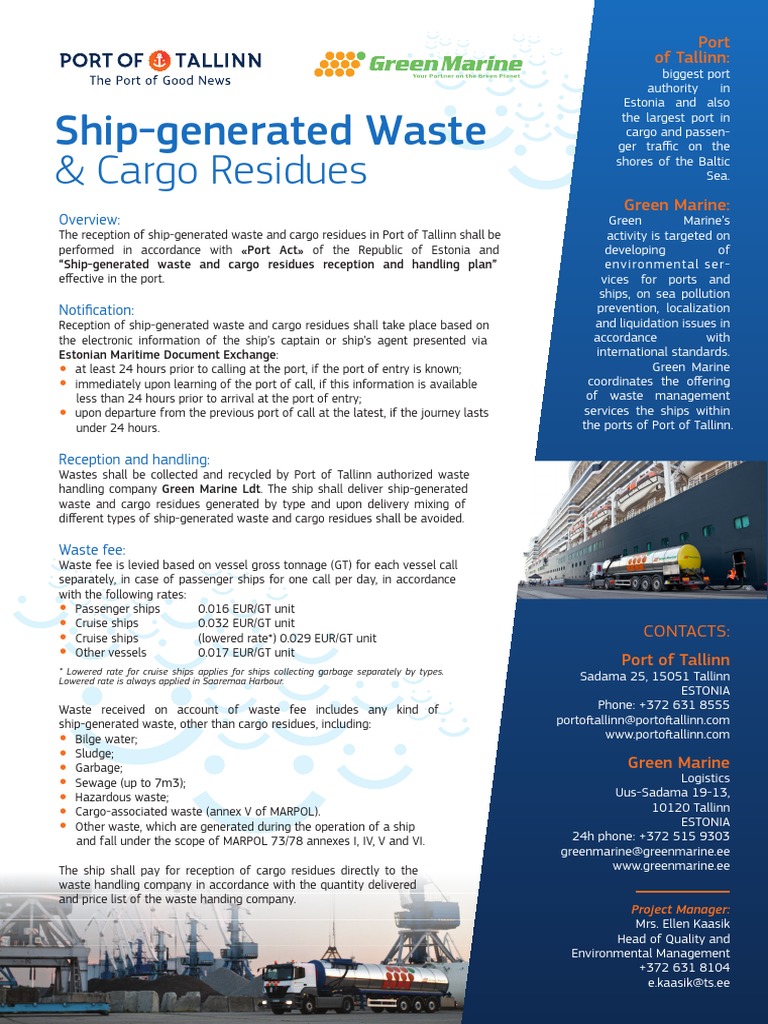 Ship-Generated Waste & Cargo Residues | PDF | Port | Ships
