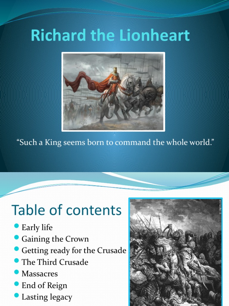 Richard the Lionheart: A Brief Biography | PDF | Classics