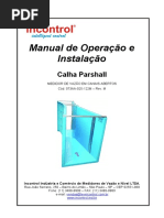 Manual de Calha Parshall: Instalação e Operação | PDF | Materiais de ...