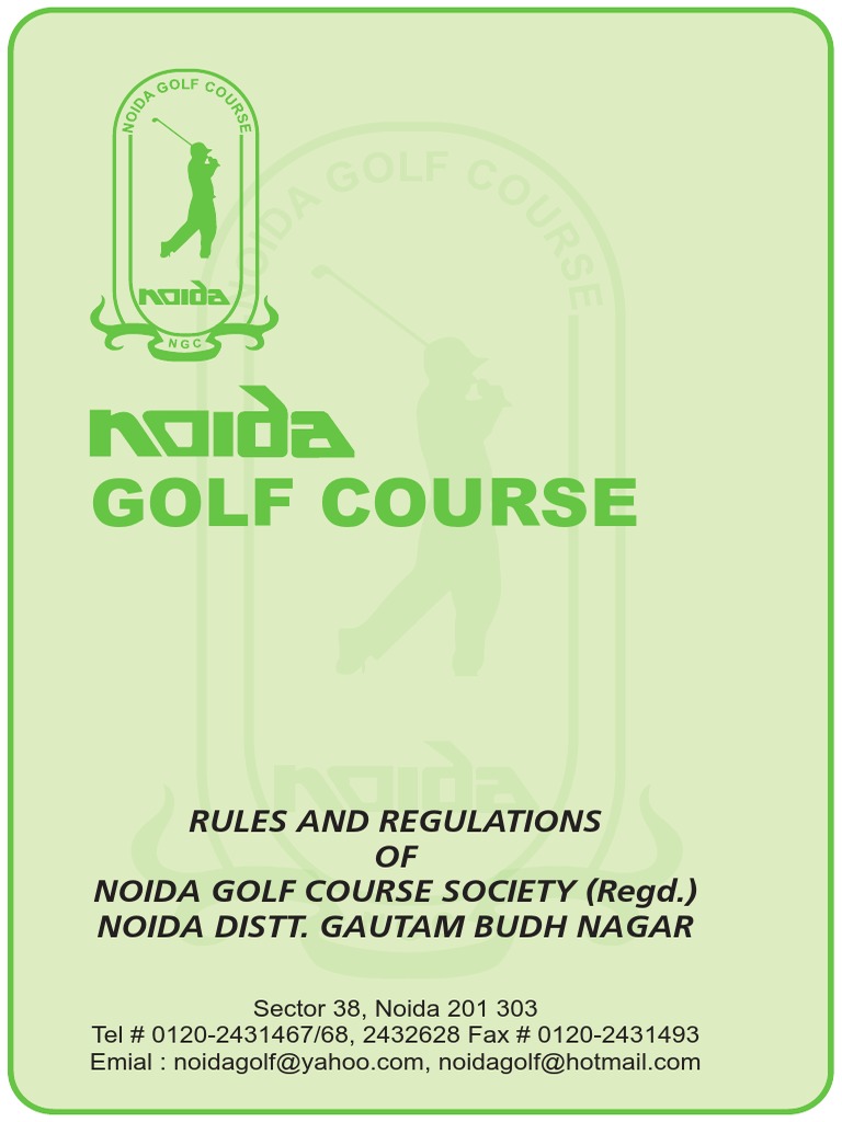 Noida Golf Course Membership Rules | PDF | Quorum | Board Of Directors