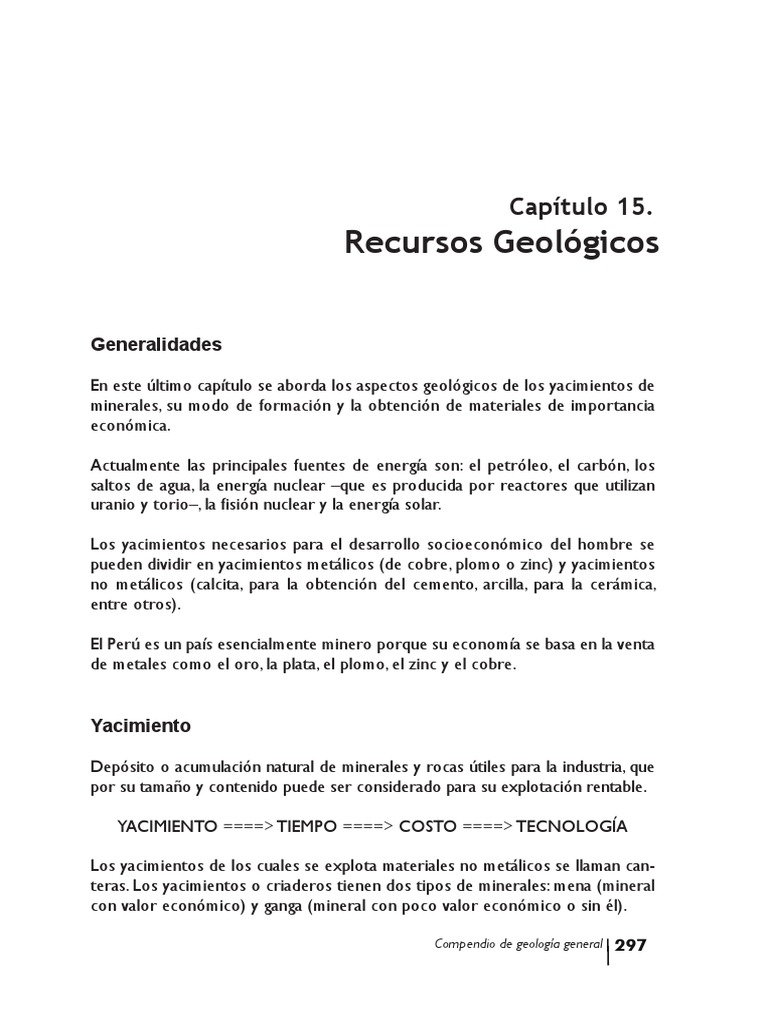 Compendio GG Cap 15 PDF | PDF | Petróleo | Minerales