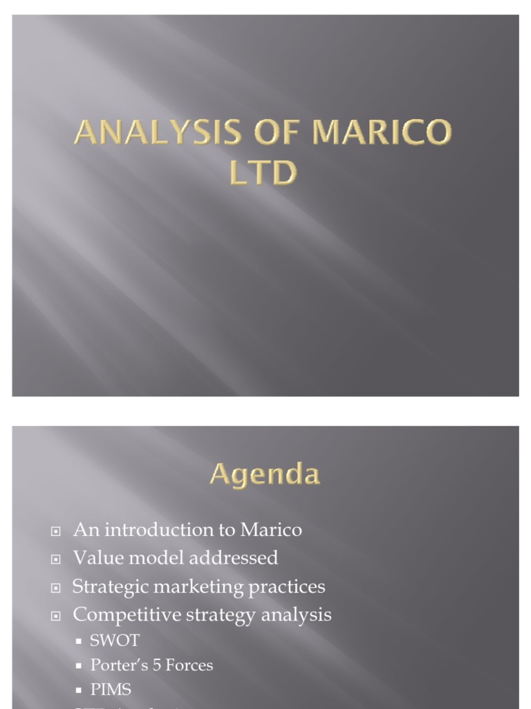 Marico Values Overview | PDF | Brand | Competition