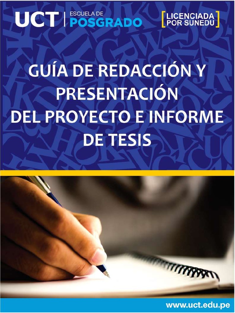 Guia de Redacción y Presentación de Tesis - Epg Uct PDF | PDF | Estilo ...