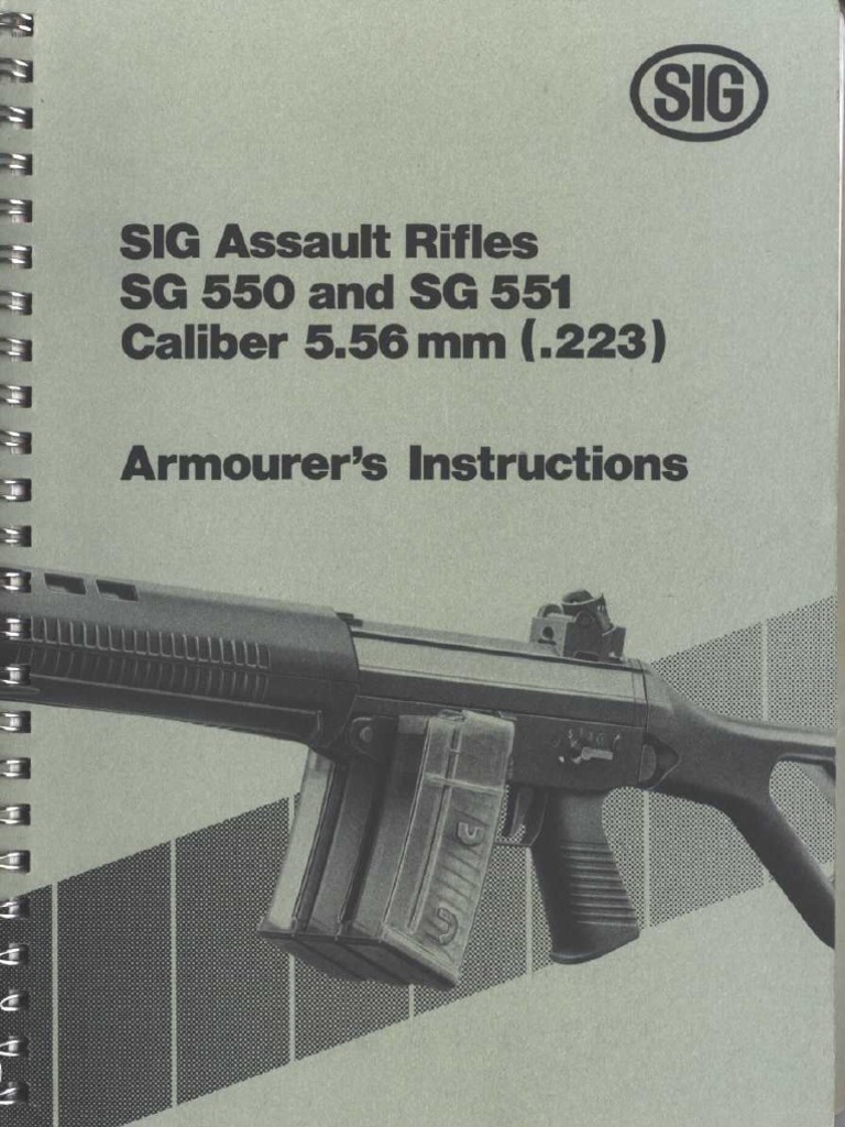Sig 500 551 Armorers Manual | PDF | Technology & Engineering