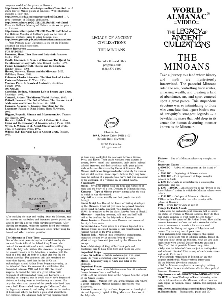 Minoans | PDF | Labyrinth | Crete