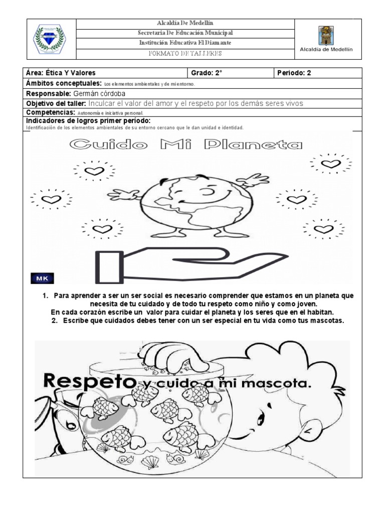 2 01 Educacion Etica y Valores 2 Periodo | PDF
