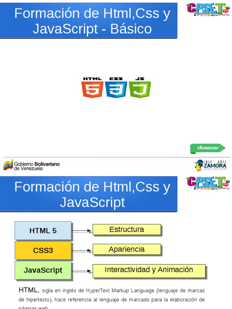 Presentacion para Formacion de Html5.odp | PDF | Hojas de estilo en cascada | Lenguaje de marcado