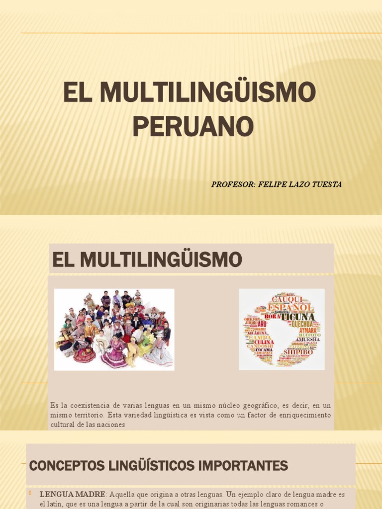 El Multilinguismo Peruano | PDF | Perú | Dialecto