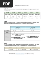 SASMO Sample Paper and Syllabus 1 | PDF | Mathematics | Statistics