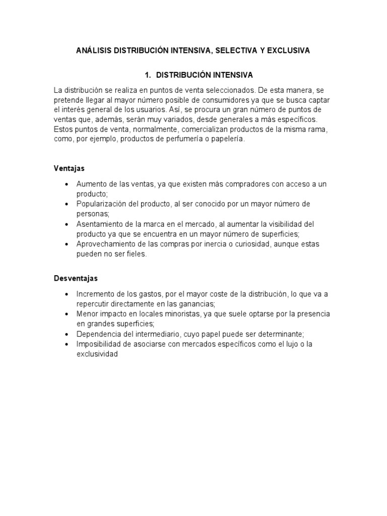 Análisis Distribución Intensiva | PDF | Coca Cola | Publicidad