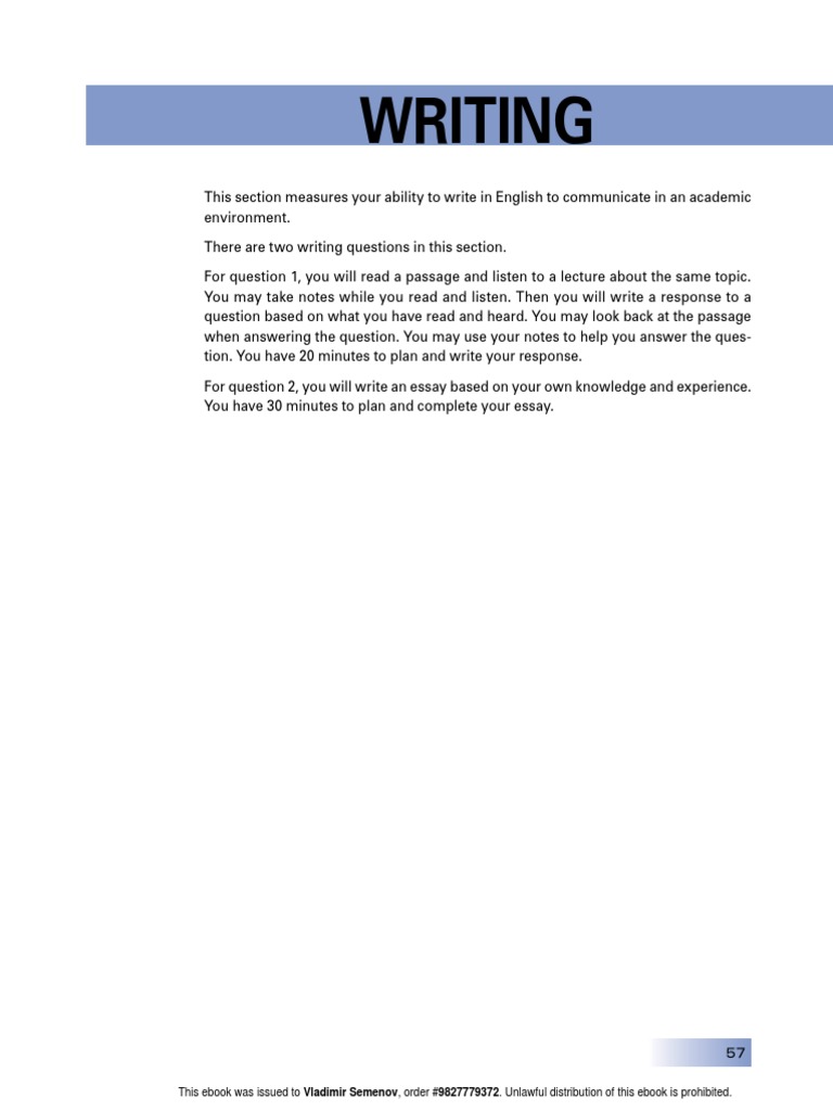 TOEFL iBT - Writing Sample | PDF | Dinosaurs | Nature