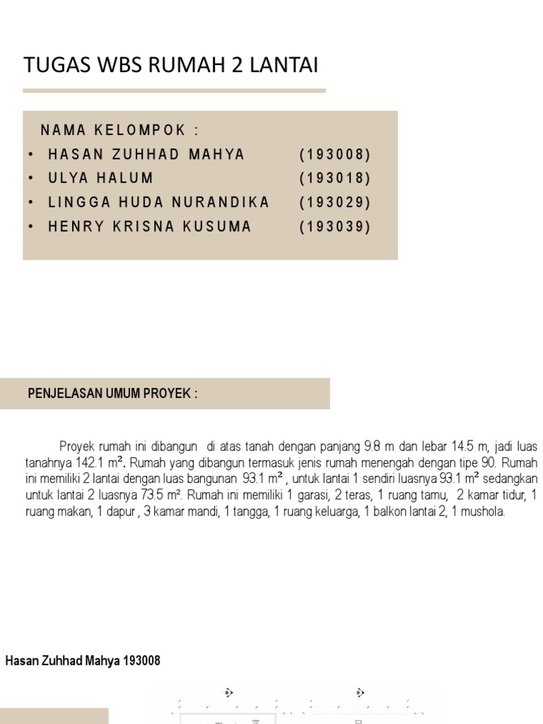 Tugas Wbs Rumah 2 Lantai | PDF