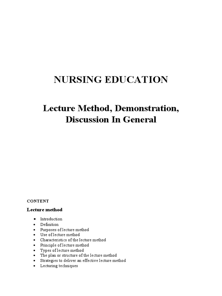 Methods of Teaching | PDF | Lecture | Teaching Method