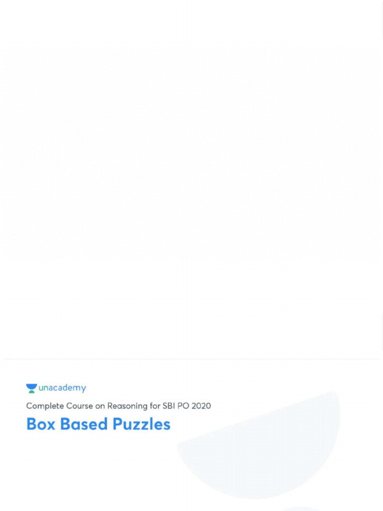 Box Based Puzzles PDF | PDF