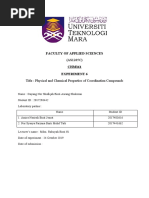 Formation of Color Complexes of Cobalt | PDF | Coordination Complex ...
