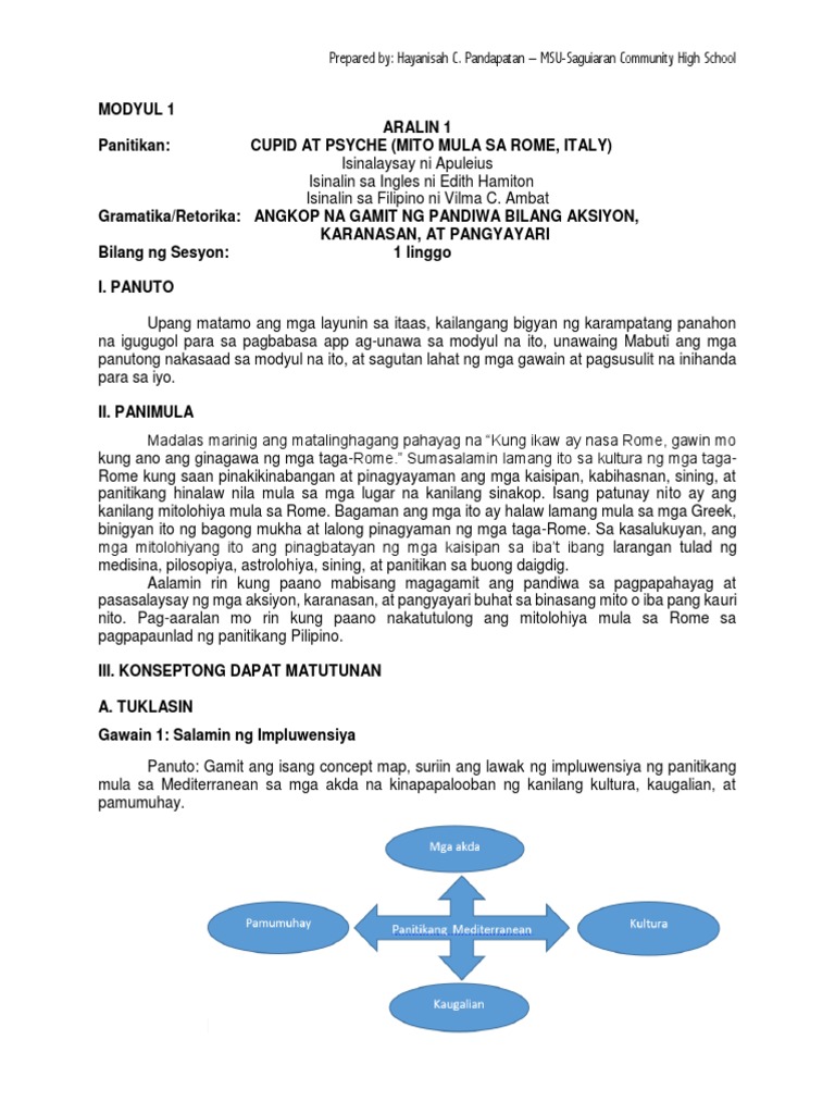 Filipino 10 Module-Saguiaran | PDF