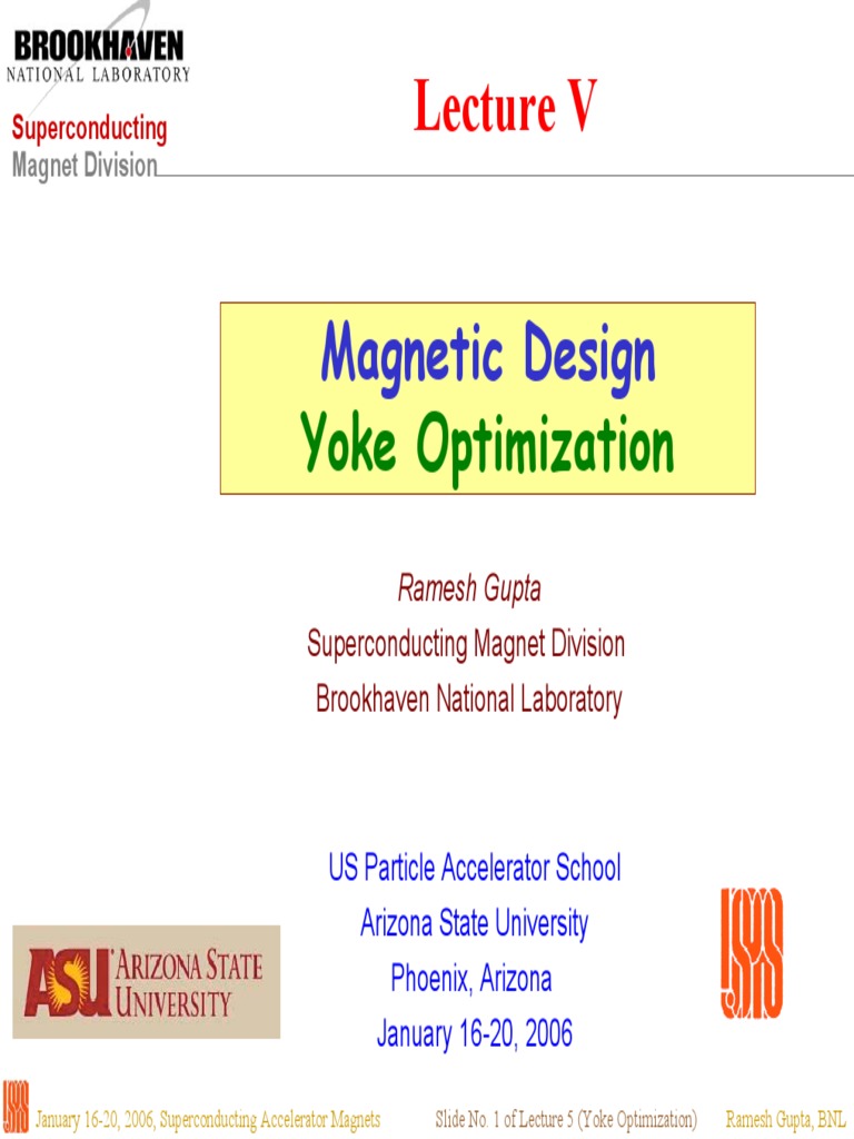 Magnetic Design: Yoke Optimization | PDF | Magnet | Particle Accelerator