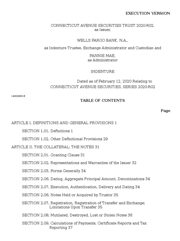 Law - Insider - As Indenture Trustee Exchange Administrator and - Filed ...