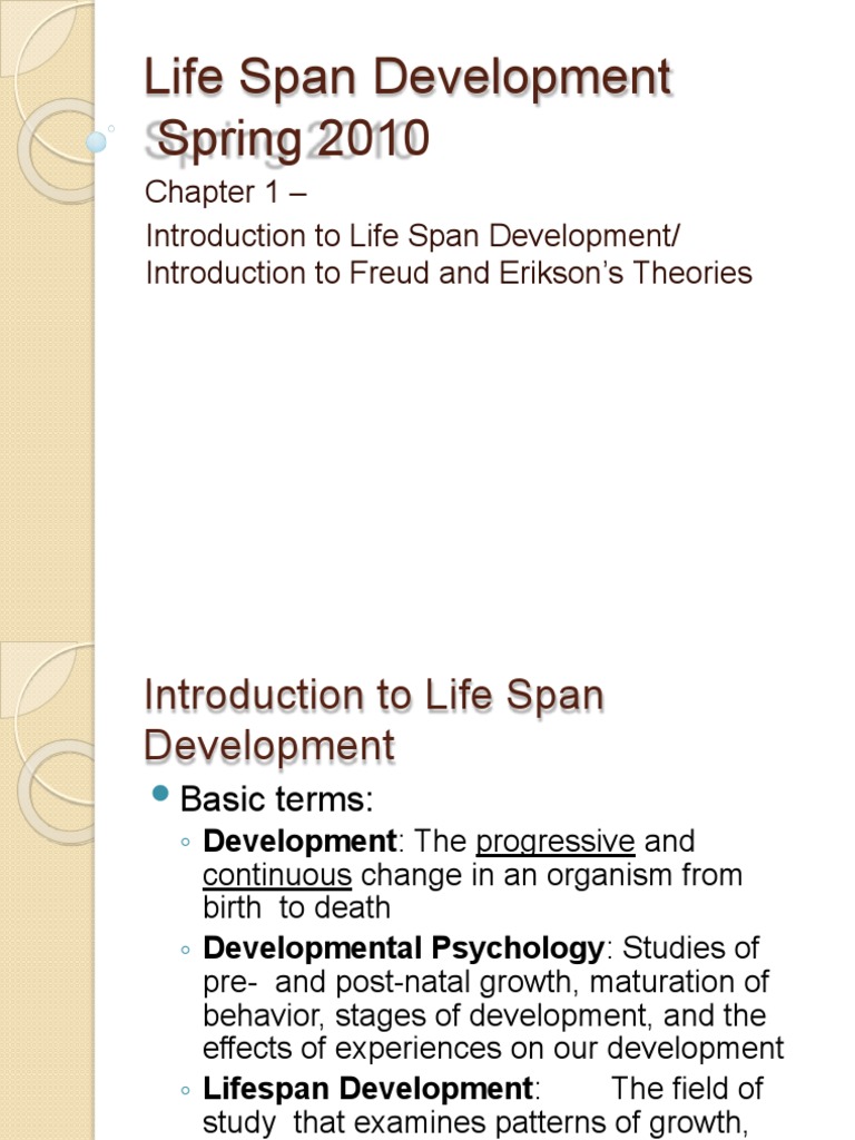 Chap1 Lifespandevelopment 100428140241 Phpapp01 | PDF | Classical Conditioning | Id