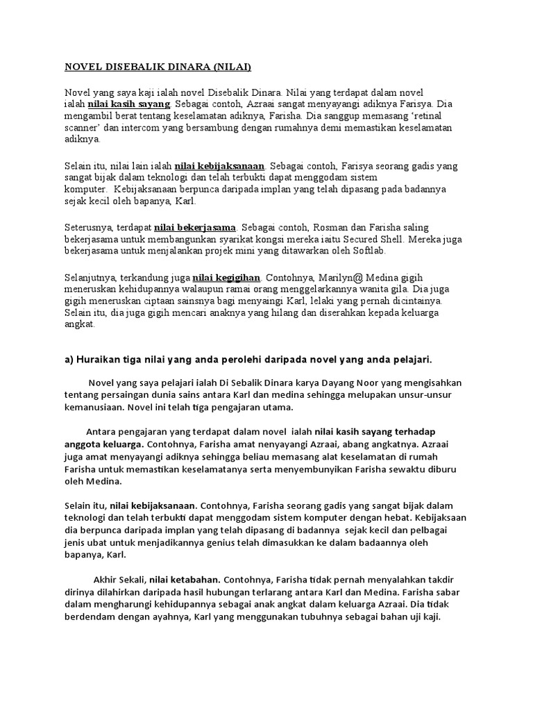 Novel BM TRIAL | PDF