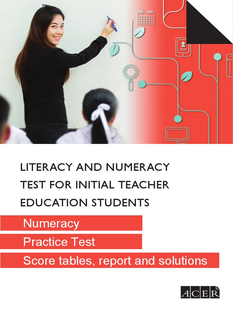 Numeracy Practice Test Score Equivalence Table Report and Worked ...