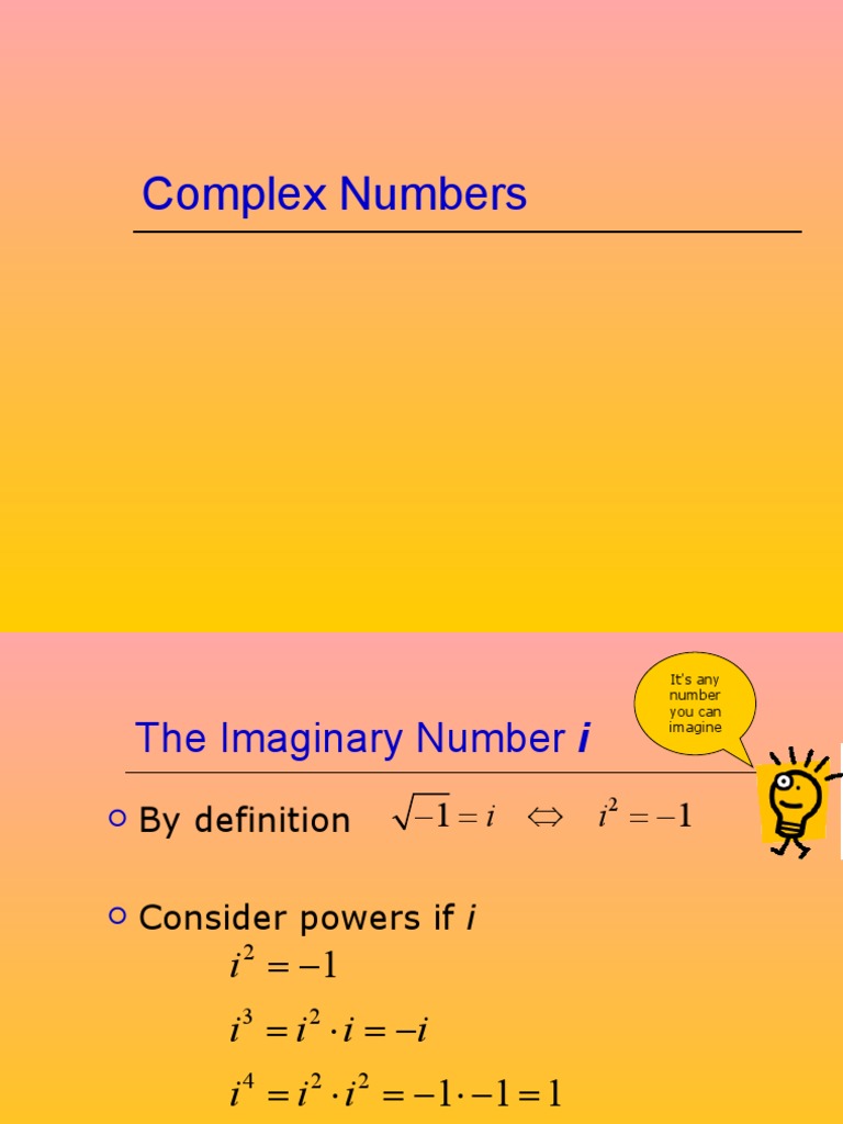 Lesson5 1ComplexNumbers | PDF | Complex Number | Fraction (Mathematics)