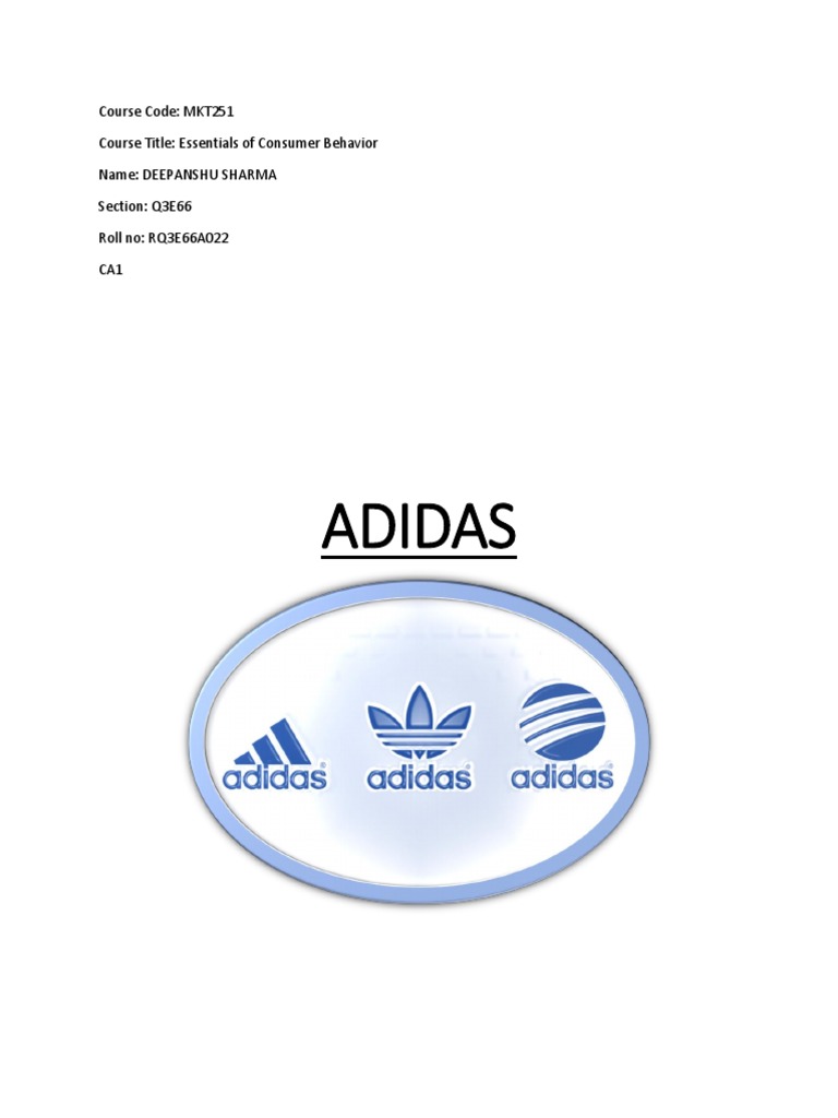 Adidas | PDF | Adidas | Behavioural Sciences