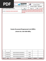 Vendor Document Register List VDRL PDF | PDF | Business