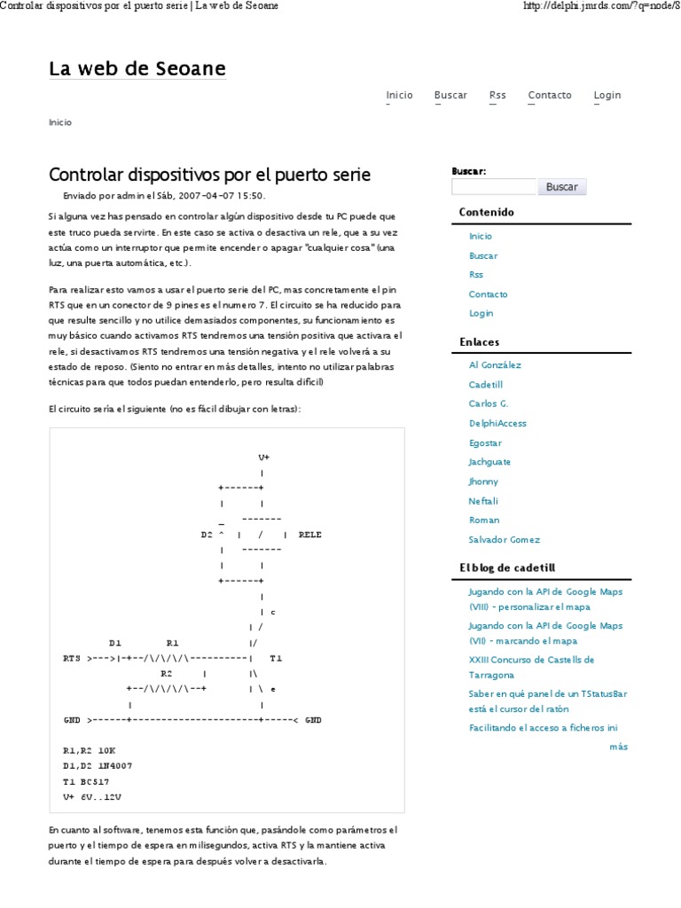 Esquema Circuito | PDF | Relé | Almacenador intermediario de datos