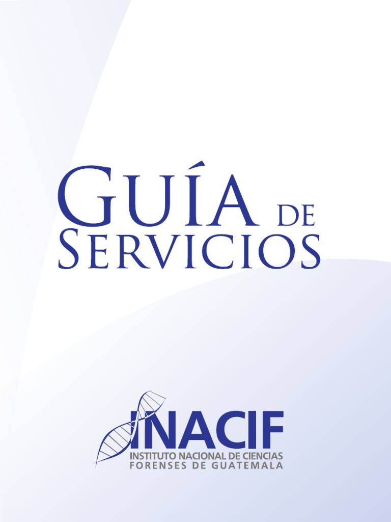 Guía de Servicios del INACIF | PDF | Guatemala | Departamento de Petén