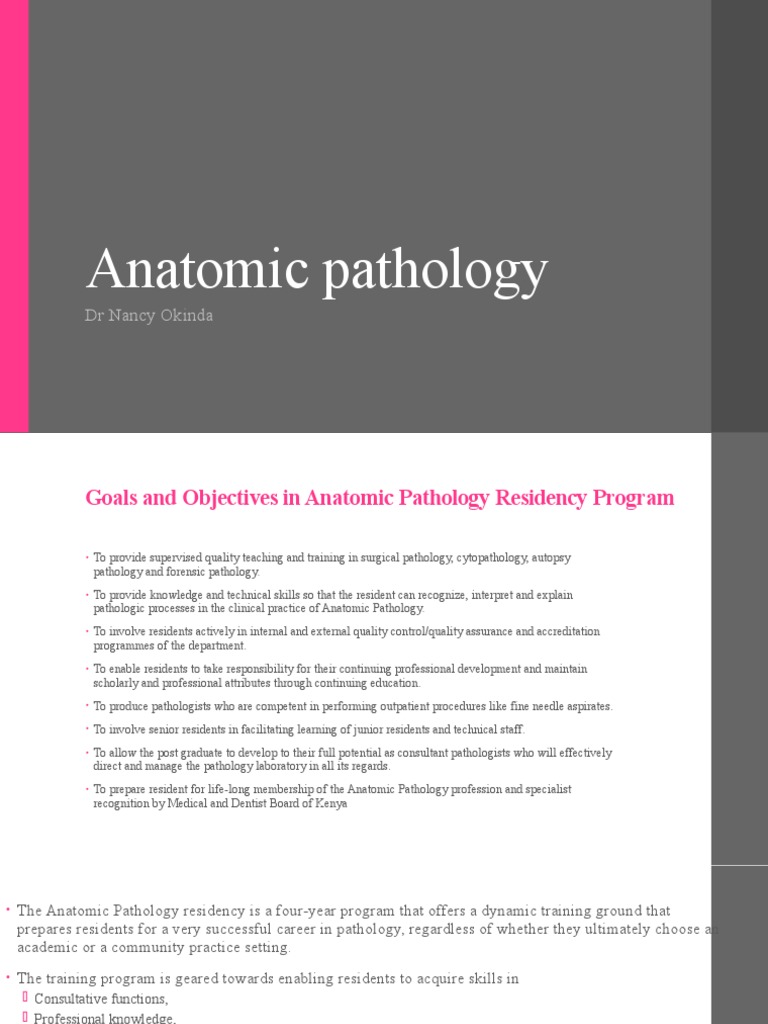 Anatomic Pathology | PDF | Pathology | Residency (Medicine)