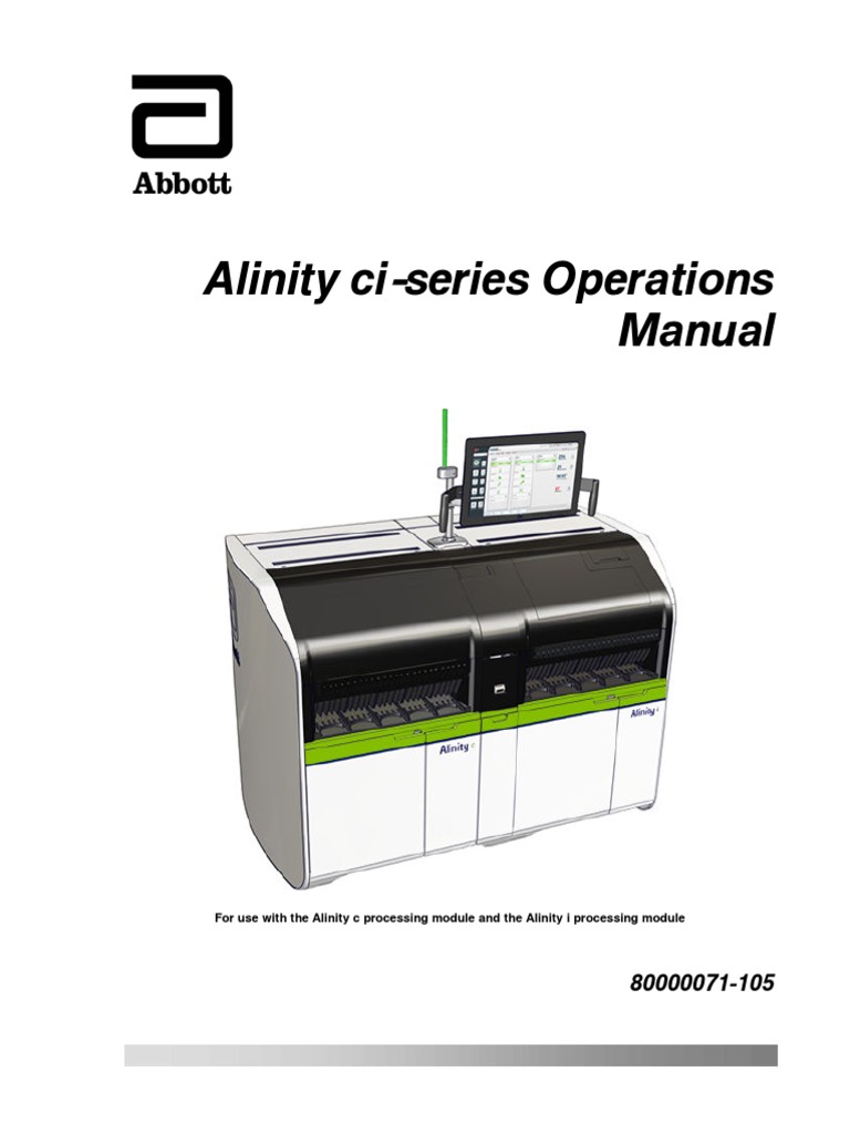 Alinity Ci-Series Operations Manual PDF | PDF | Detection Limit | User ...