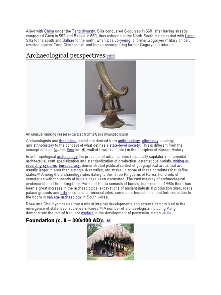 Silla allied with Tang dynasty conquered kingdoms | PDF | East Asia ...