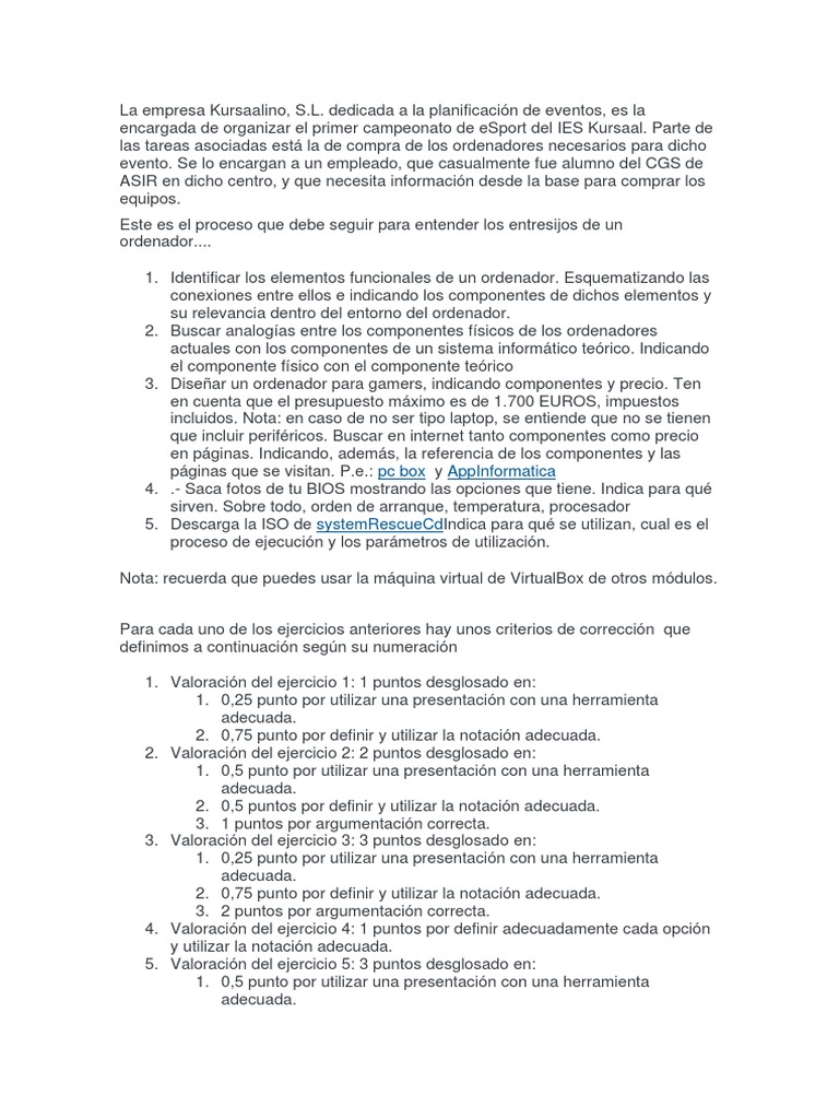 Tarea UT01 FH | PDF | Ingeniería Informática | Informática
