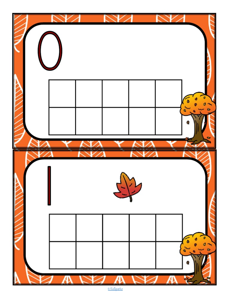 Fall 10-Frame Leaves Freebie PDF | PDF | Home & Garden