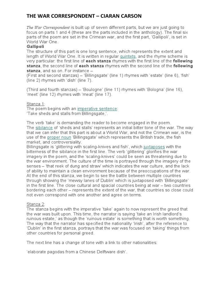 The War Correspondent | PDF | Poetry | Clothing