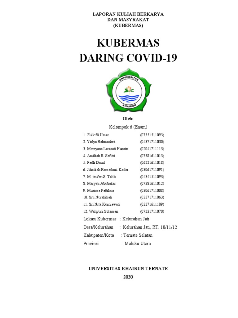 LAPORAN KELOMPOK KUBERMAS Ready | PDF