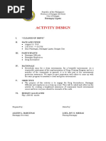 Clean Up Drive Activity Design Template | PDF