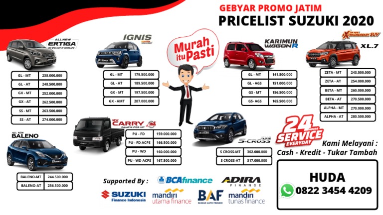 Price List Suzuki 2020 | PDF