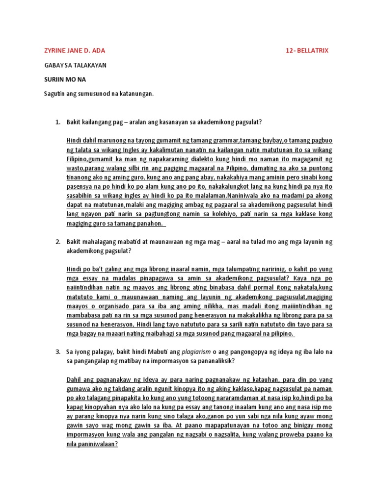 Gabay Sa Talakayan | PDF