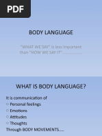 Master List of Expressions and Body Gestures | PDF | Hand | Body Language