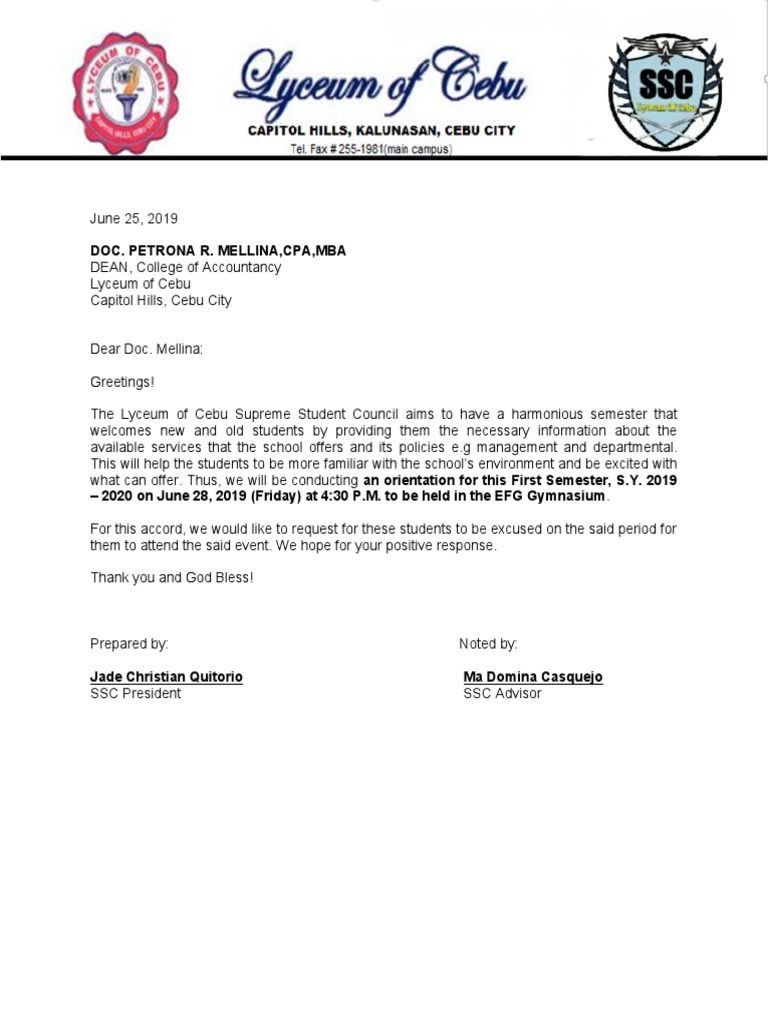 Request For Class Suspension | PDF