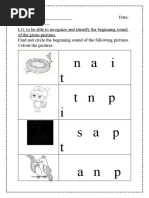 Satpin Cut and Paste Worksheet | PDF
