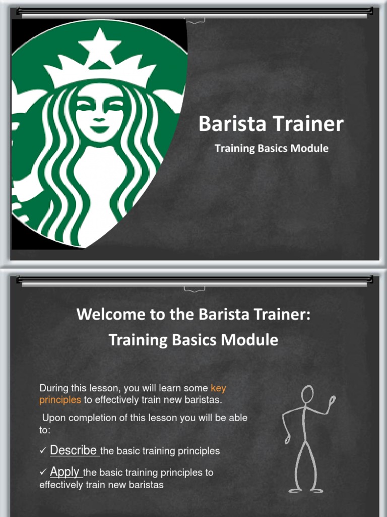 Barista Trainer Basics Guide | PDF | Learning | Teachers