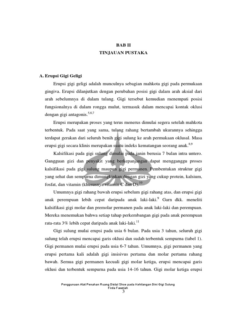Tahapan Erupsi Gigi | PDF | Kesehatan Holistik