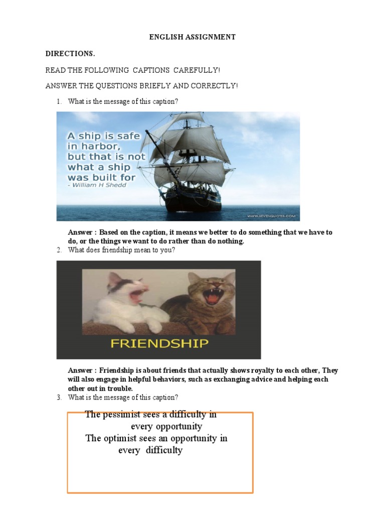 English Assignment Insights | PDF