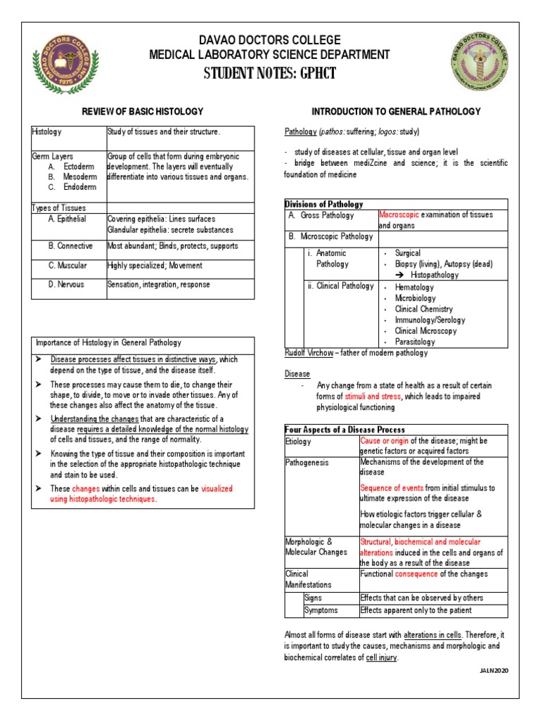 HPCT-1-Intro To General Pathology PDF | PDF | Necrosis | Inflammation