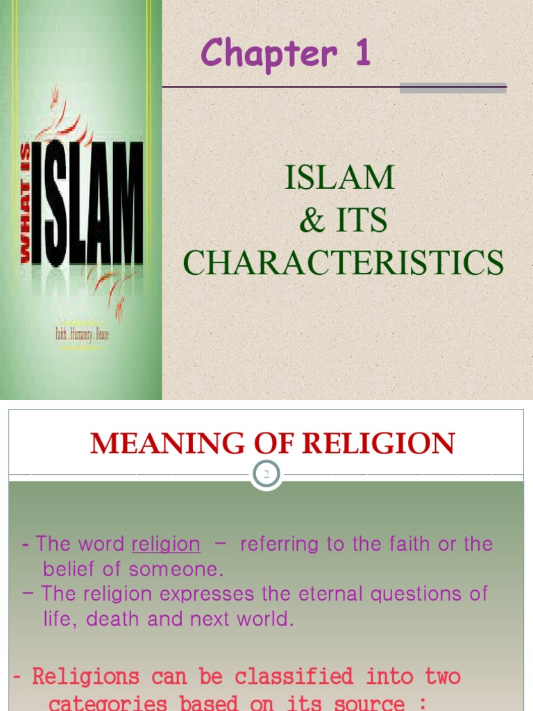 Islam & Its Characteristics | PDF | Tawhid | Revelation