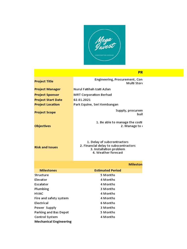Engineering Project Charter Template | PDF | Engineering | Science
