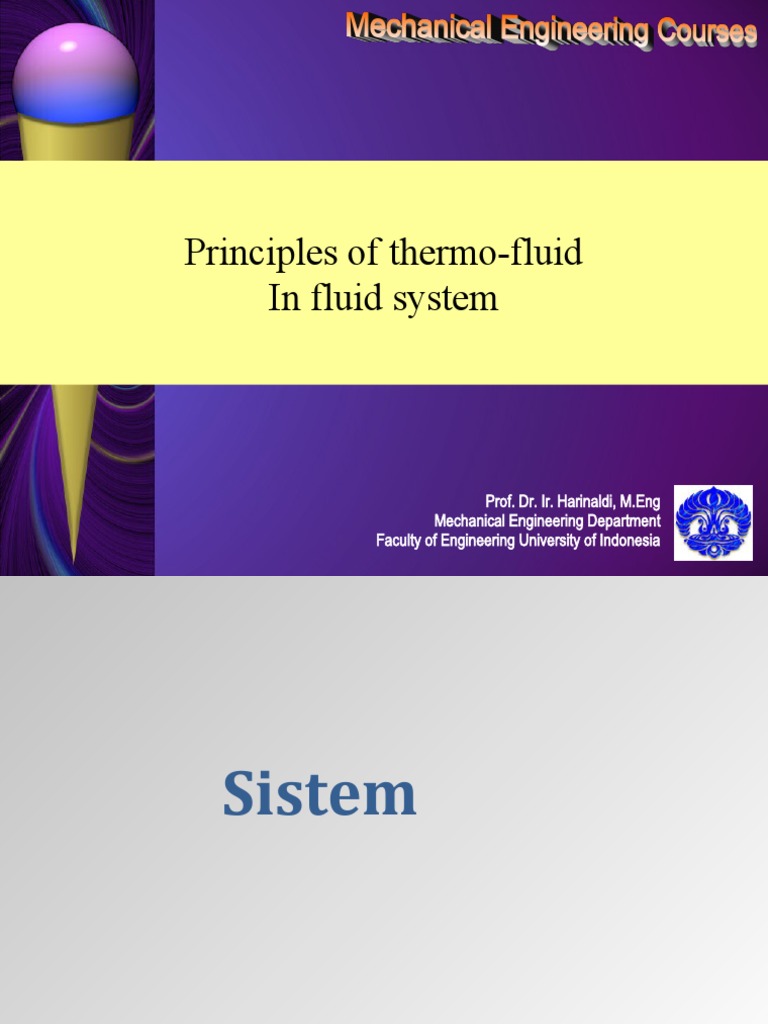 Fluid System 01 - Basic Thermofluid | PDF